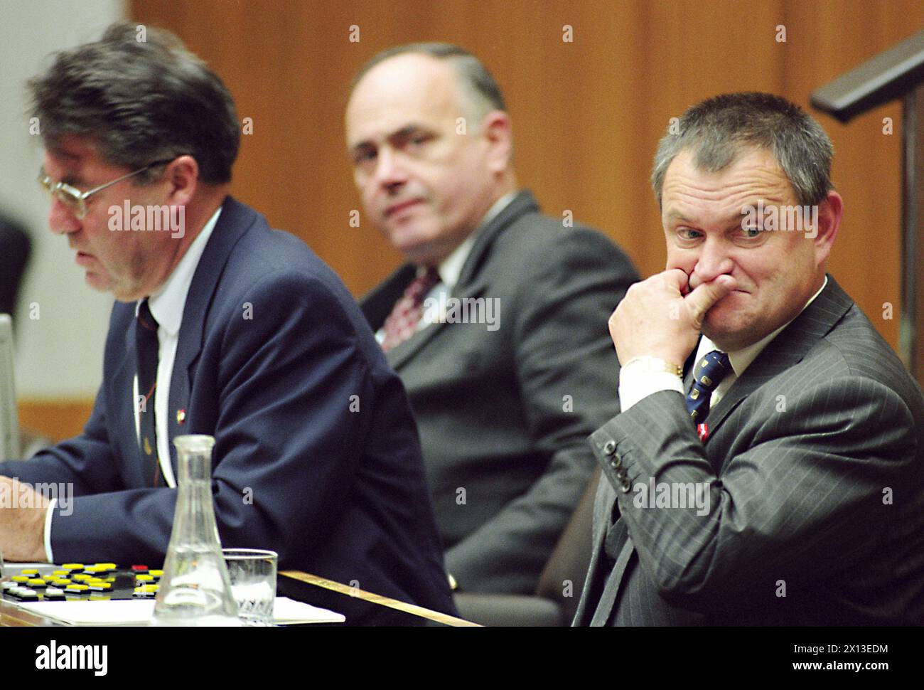 The three newly elected presidents of the Austrian parliament (f.l.t.r ...