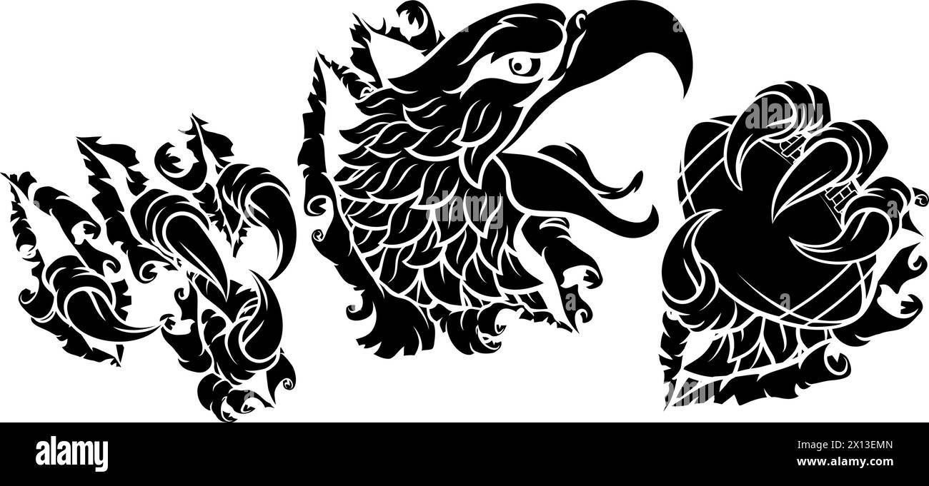 Eagle rip logo hi-res stock photography and images - Alamy