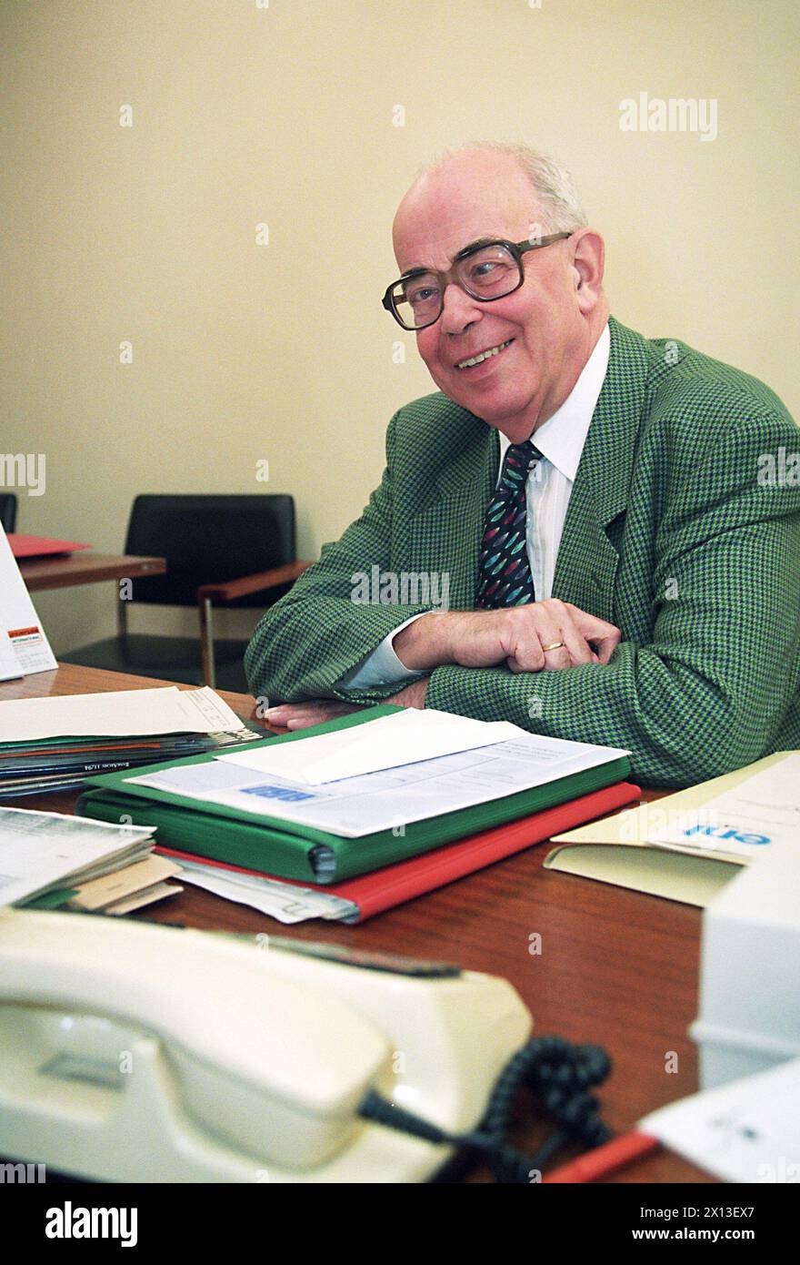 Vienna on December 22nd 1994: Dr. Fritz Koppe, chief executive officer ...