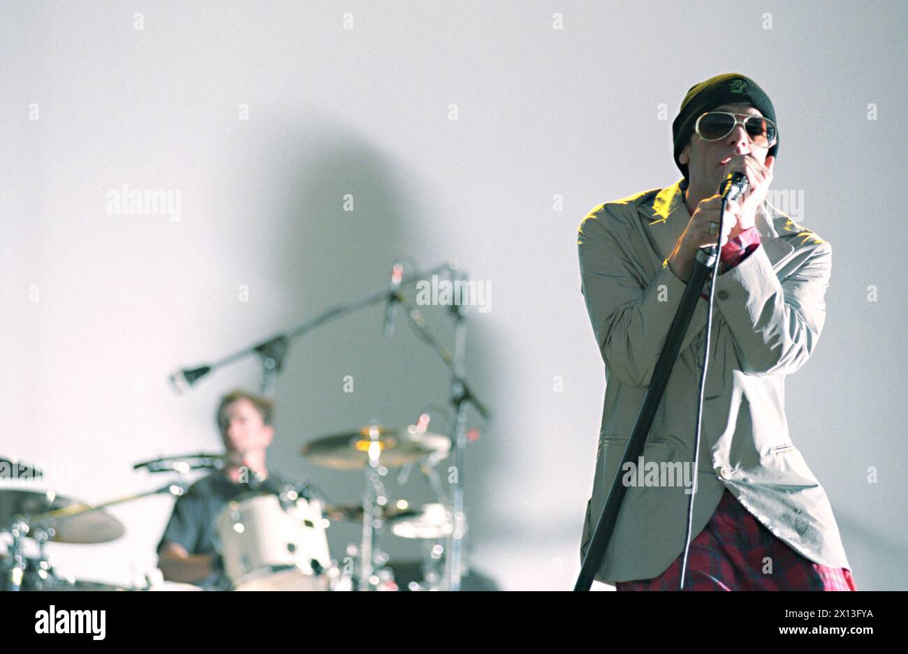 Vienna on July 6th 1995: Front man Michael Stipe, captured during the ...