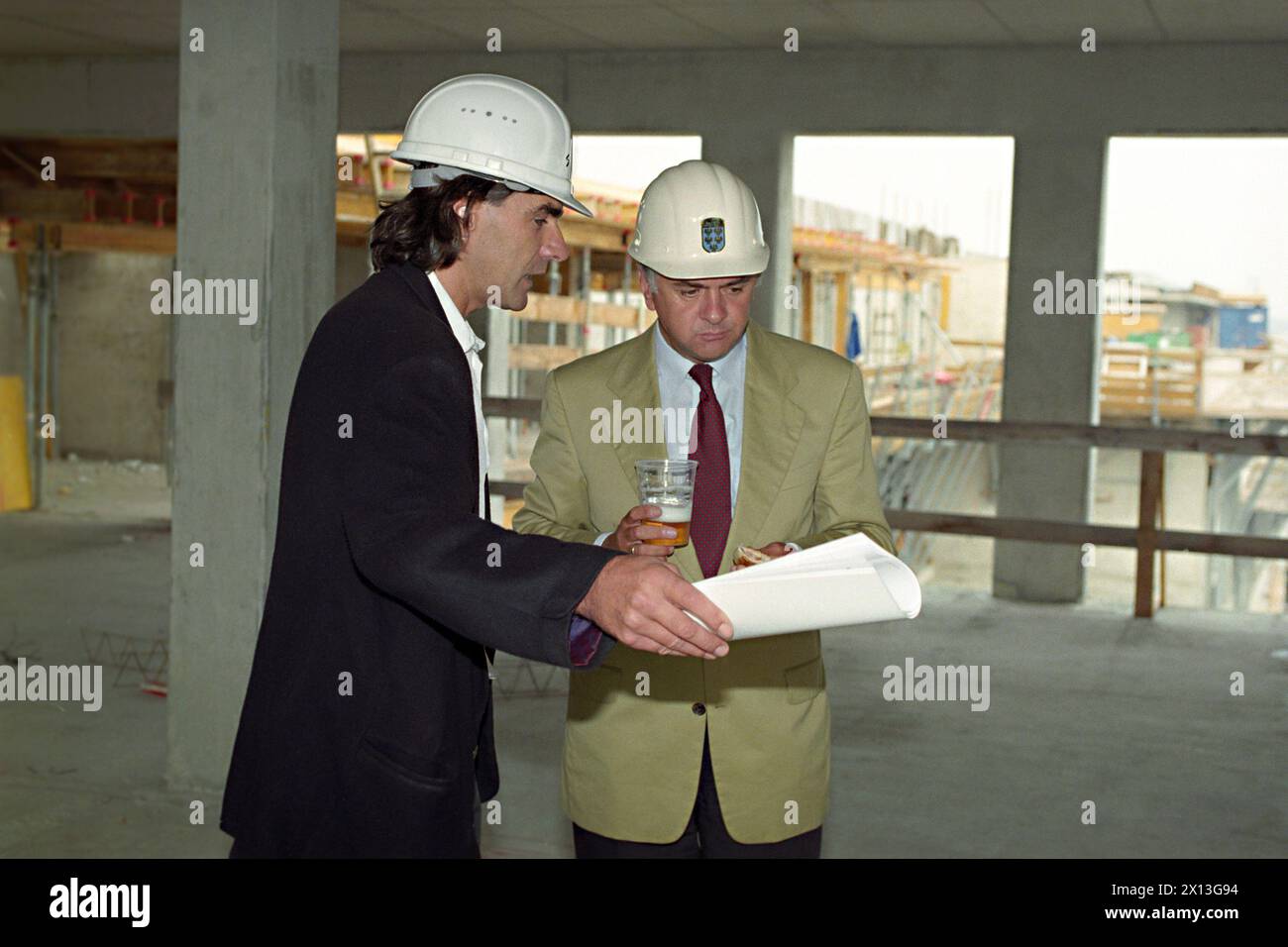 The governor of Lower Austria Erwin Pröll (r.) (Austrian People's Party ...