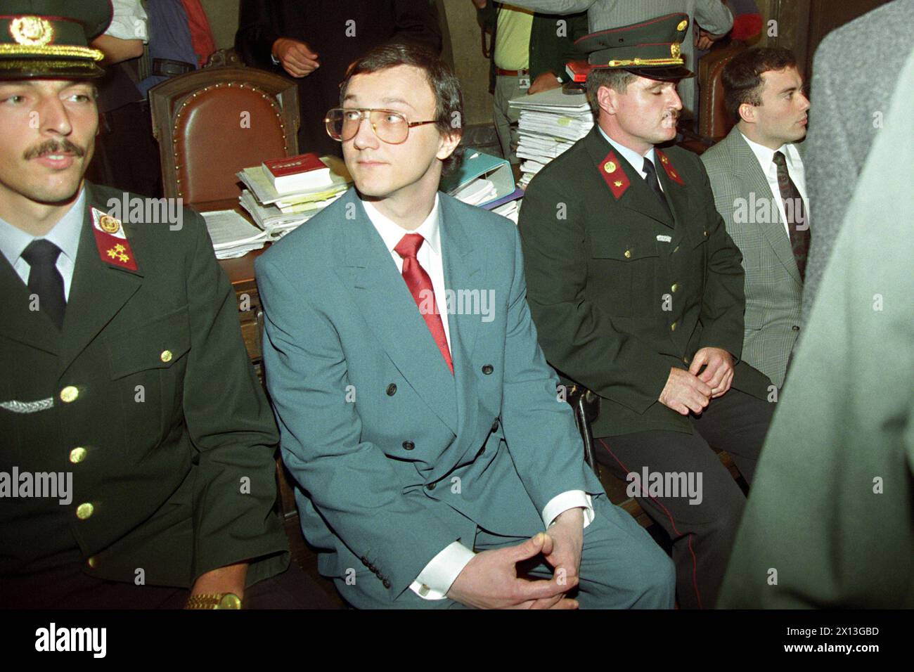 Beginning of the letter bomb trial in Vienna, on September 11, 1995 ...