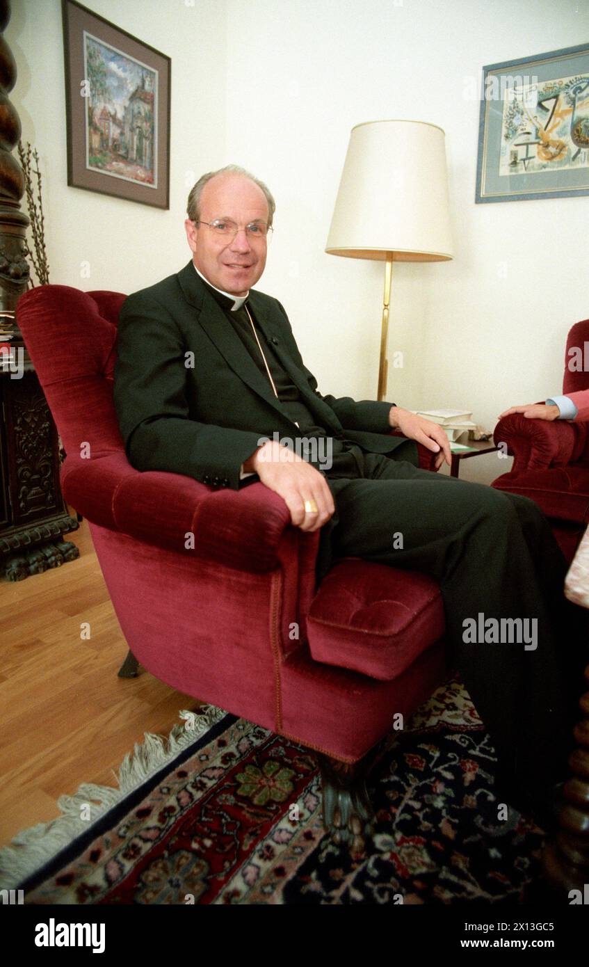 Vienna on September 13th 1995: The famous Catholic theologist Christoph ...