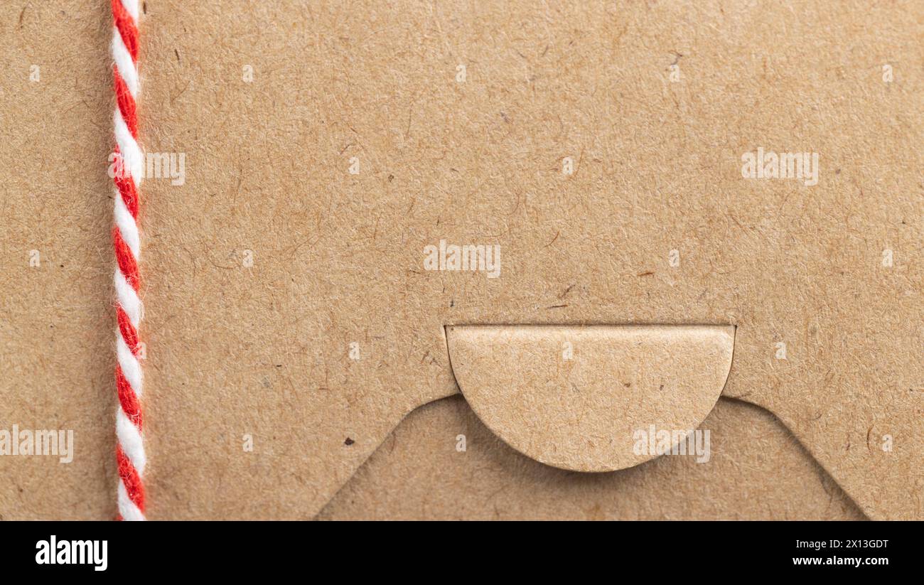 cardboard box for storing things and wrapping gifts, part of the lock ...