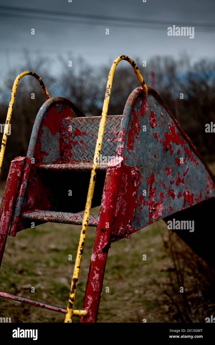 Old metal slide hi-res stock photography and images - Alamy