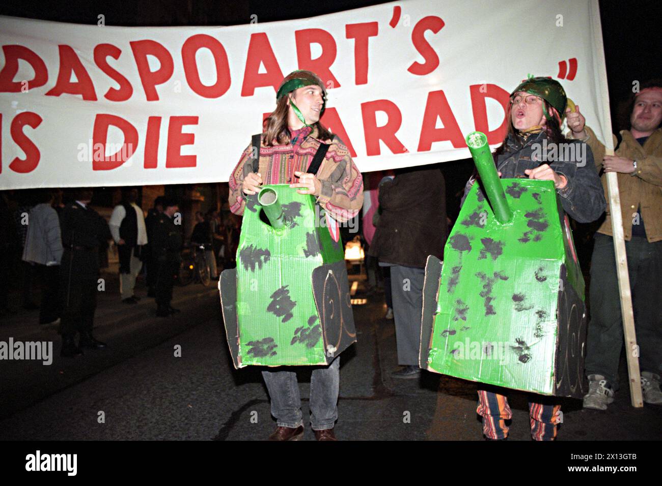 Vienna on October 25th 1995: Demonstration of the 'Movement Red Vienna ...