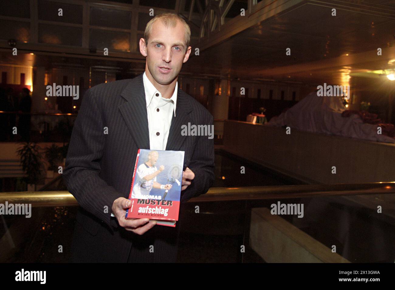 Tennis star Thomas Muster is presenting his new book in Vienna on ...