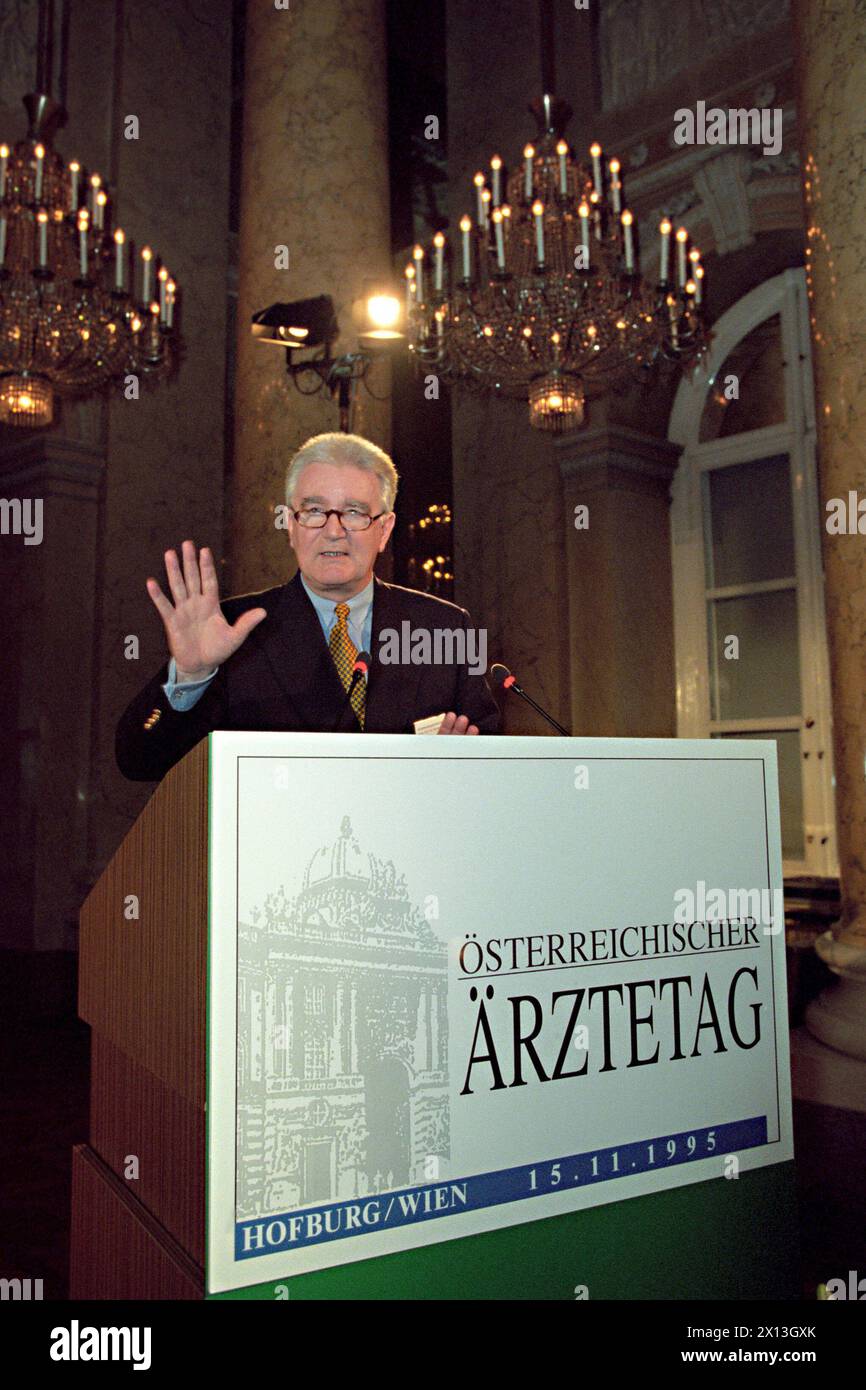 Vienna on November 15th 1995: Michael Neumann (picture), president of ...