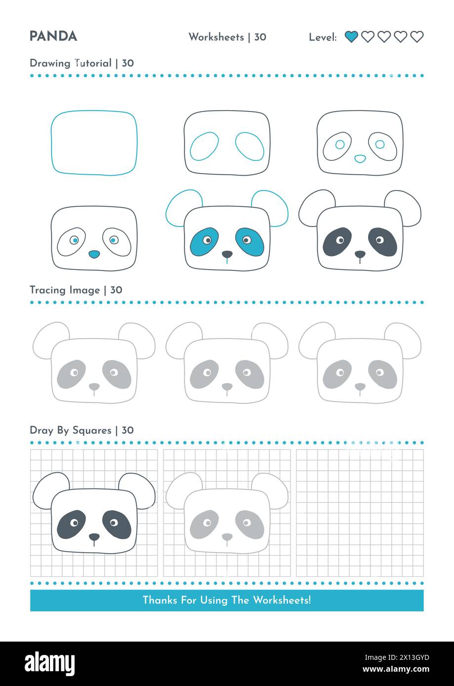 How To Draw A Panda Cartoon