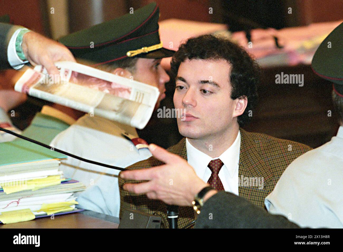 Letter bomb trial in Vienna on Dec. 19th 1995. Picture: the accused Franz Radl. - 19951219 ...