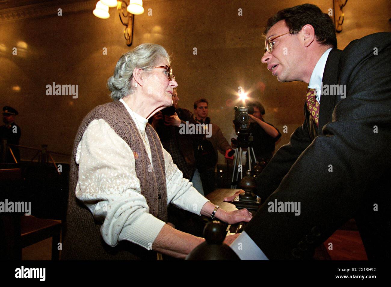 Letter bomb trial in Vienna on Dec. 21st 1995. Picture: Juliane Radl ...