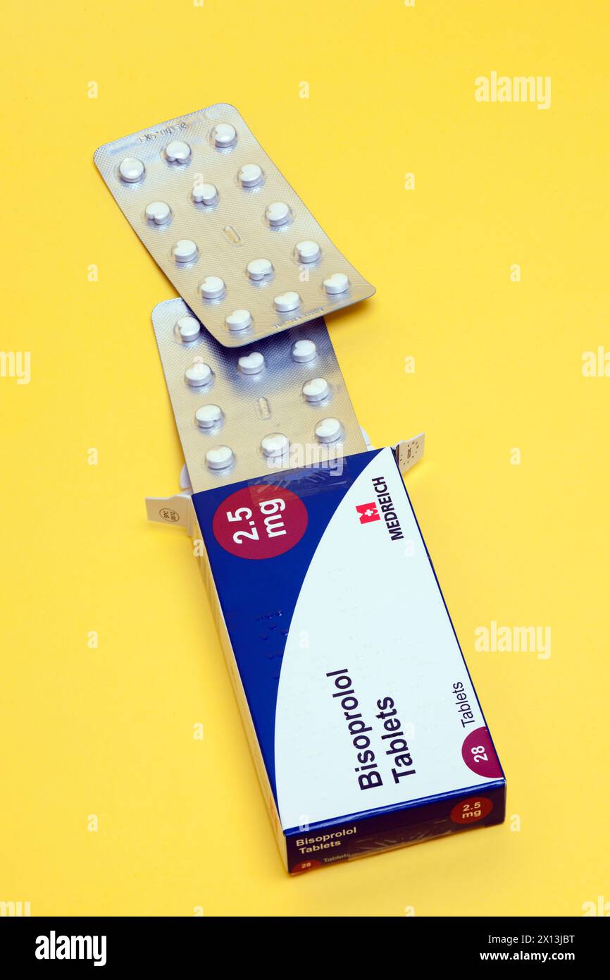 Box of 28 2.5mg Tablets of Bisoprolol from Medreich, Tablets for high ...