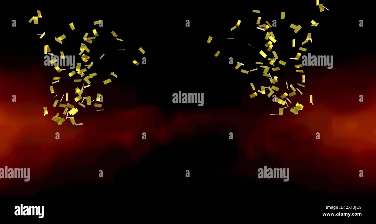 Animation red confetti white christmas hi-res stock photography and ...