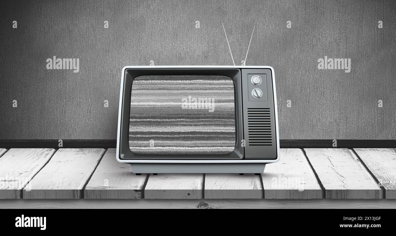 Old retro tv static noise hi-res stock photography and images - Alamy