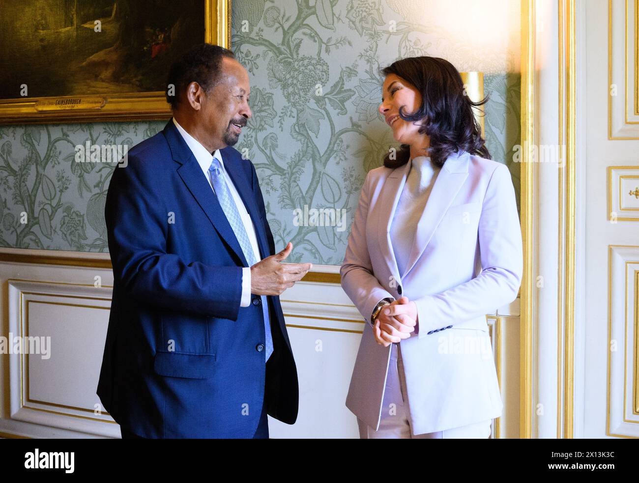 Paris, France. 15th Apr, 2024. Annalena Baerbock (Alliance 90/The ...