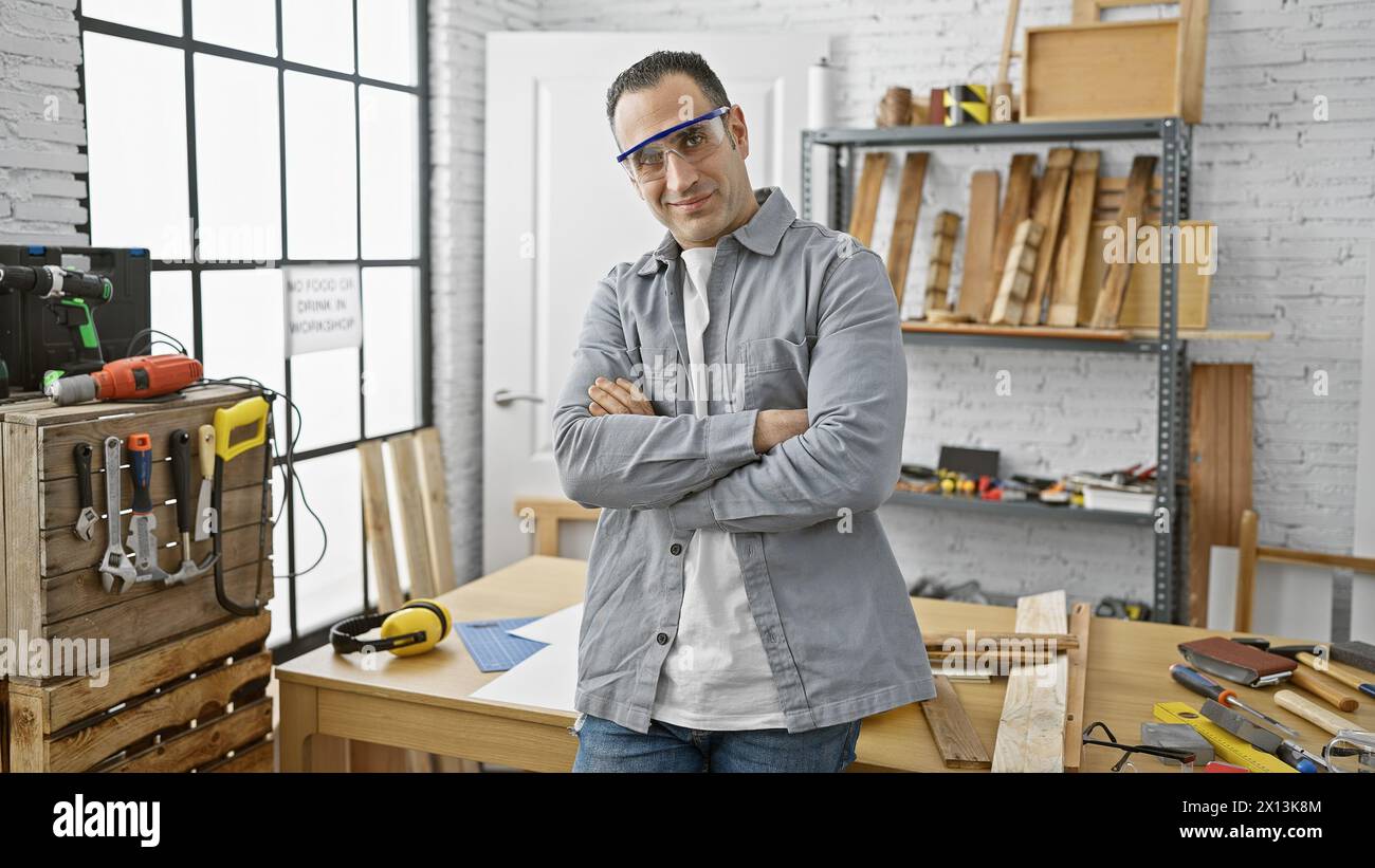 Skilled young craftsman standing hi-res stock photography and images ...