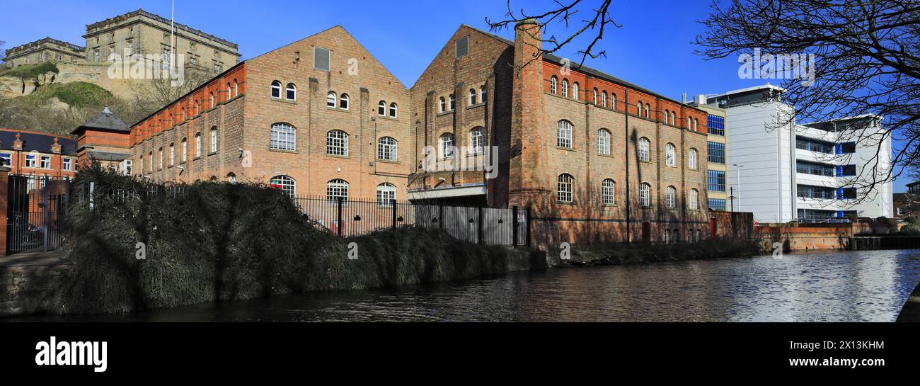 Buildings along the Nottingham and Beeston Canal, Castle Wharf ...