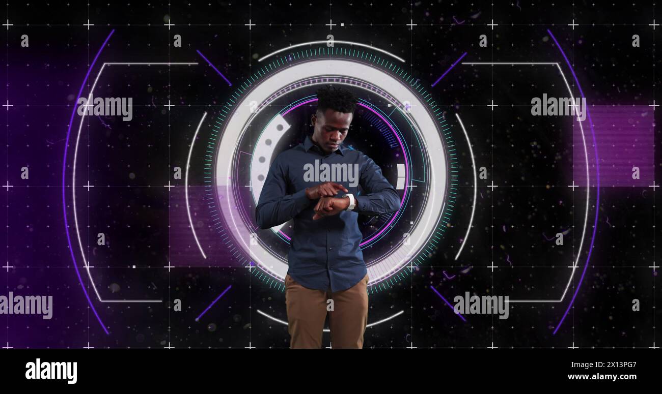 Futuristic data scanning analysis animation hi-res stock photography ...