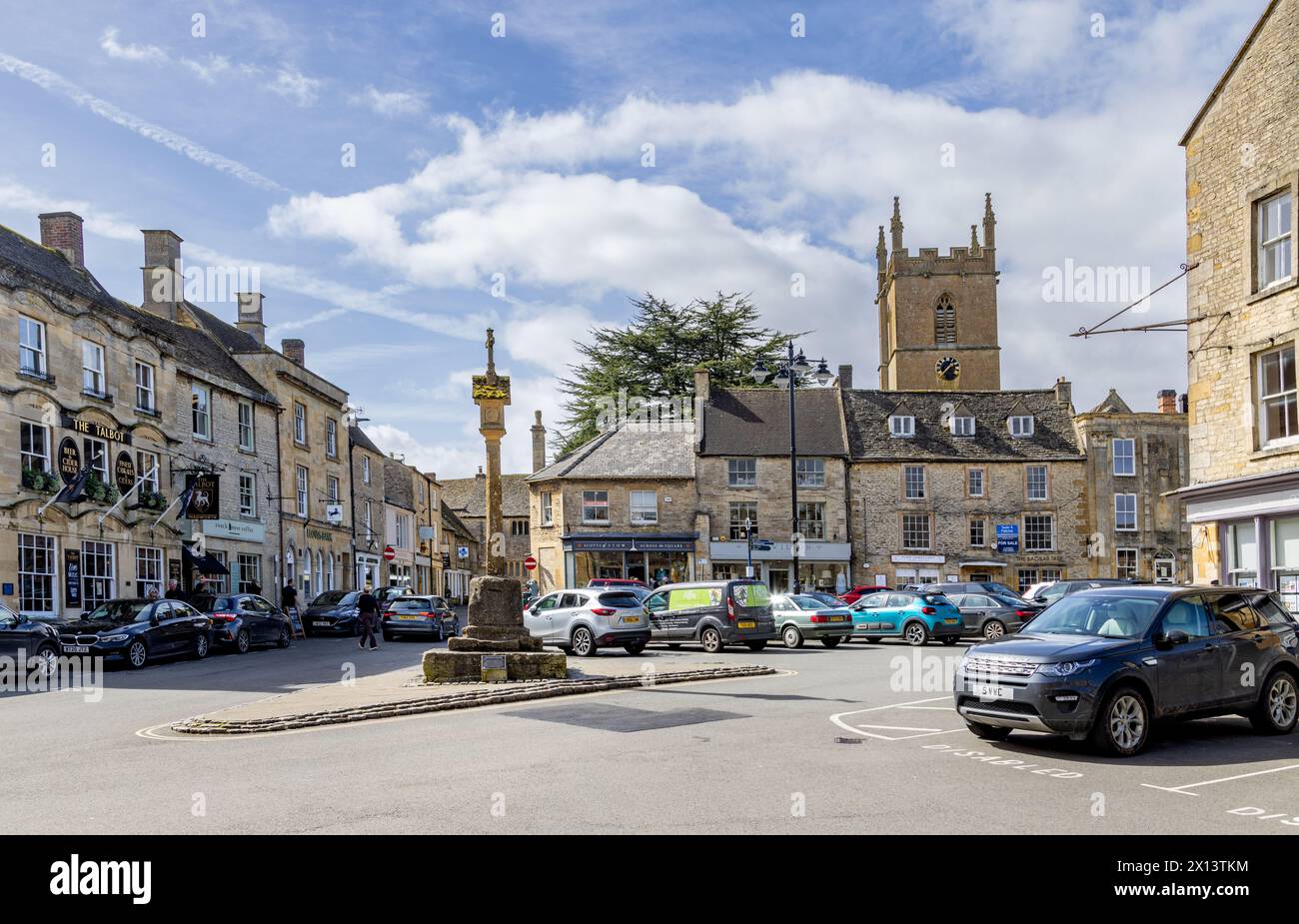 The Market Cross in Stow on the Wold, erected as a symbolic reminder to ...