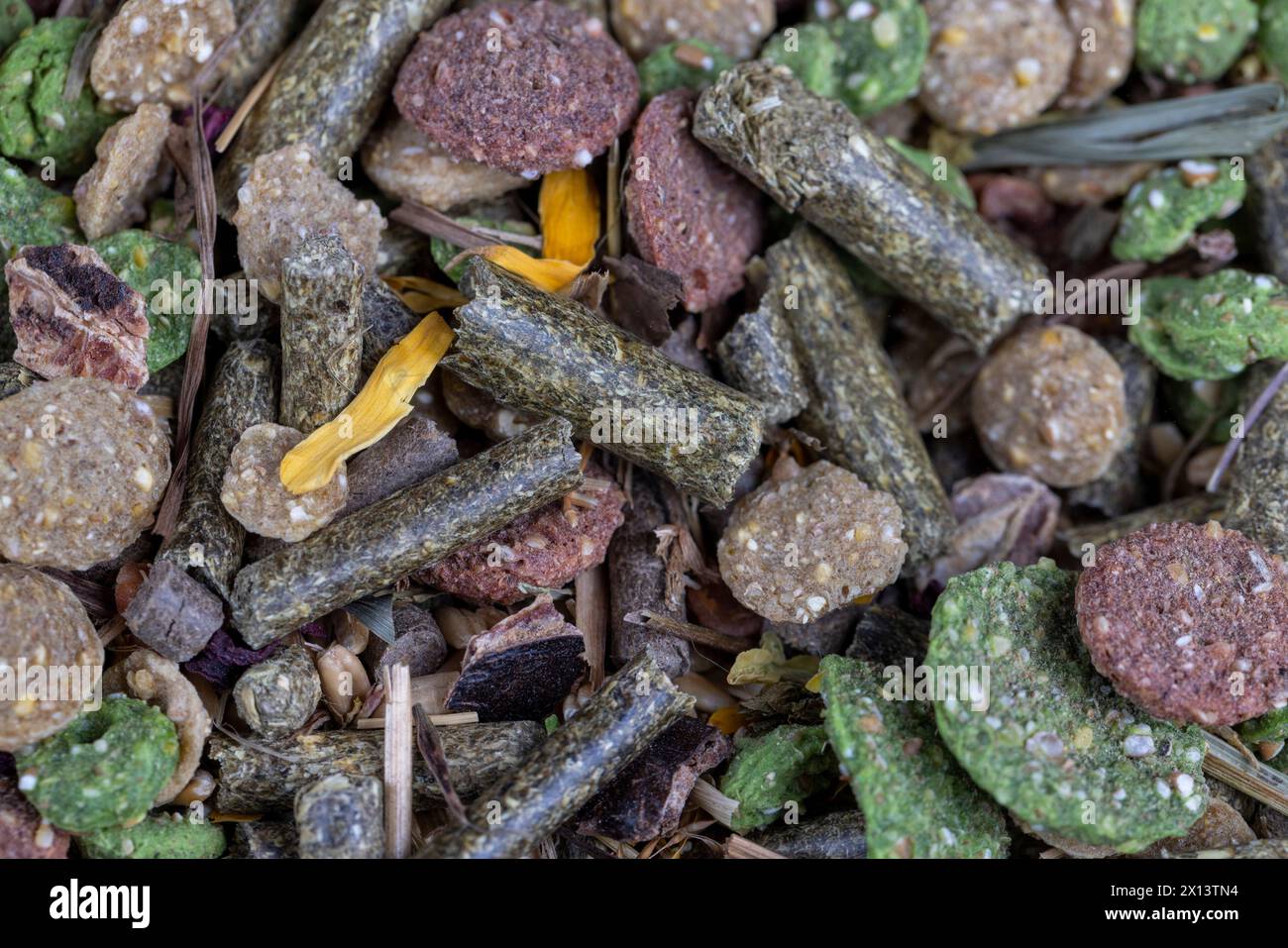 mixed cereals, grass, grain, corn for animals, combined pet food for ...