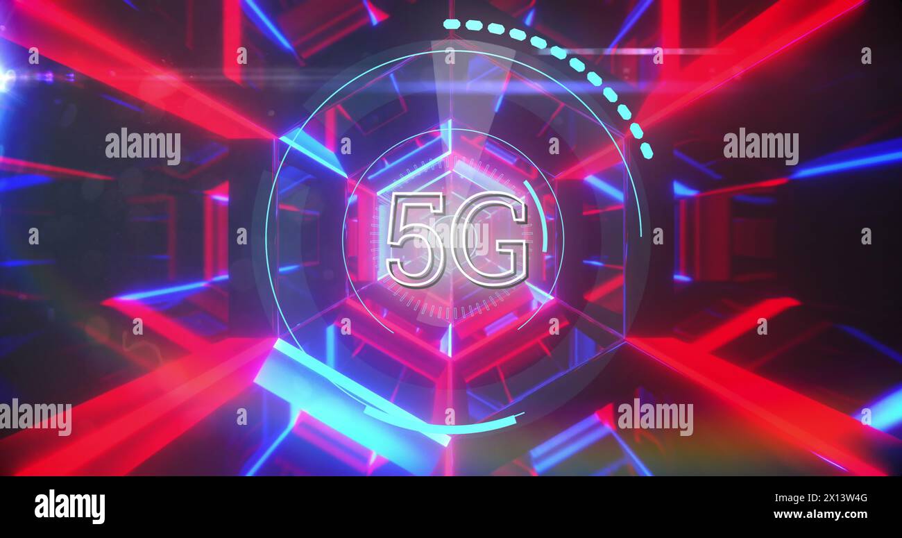 Animation processing circle integrated circuit hi-res stock photography ...