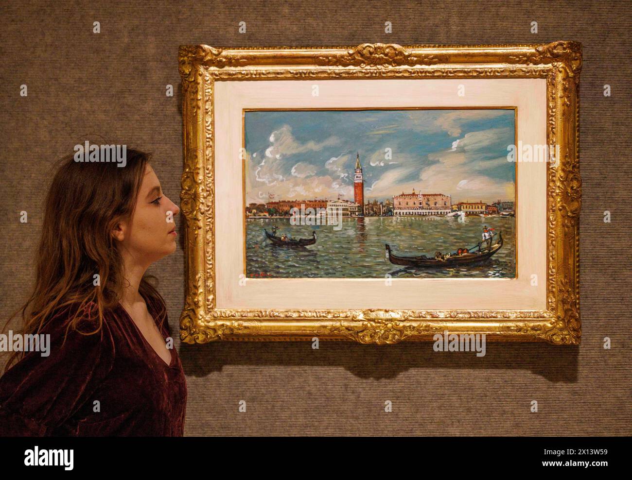 London, UK. 15th Apr, 2024. GIORGIO DE CHIRICO (1888-1978) Venezia ...