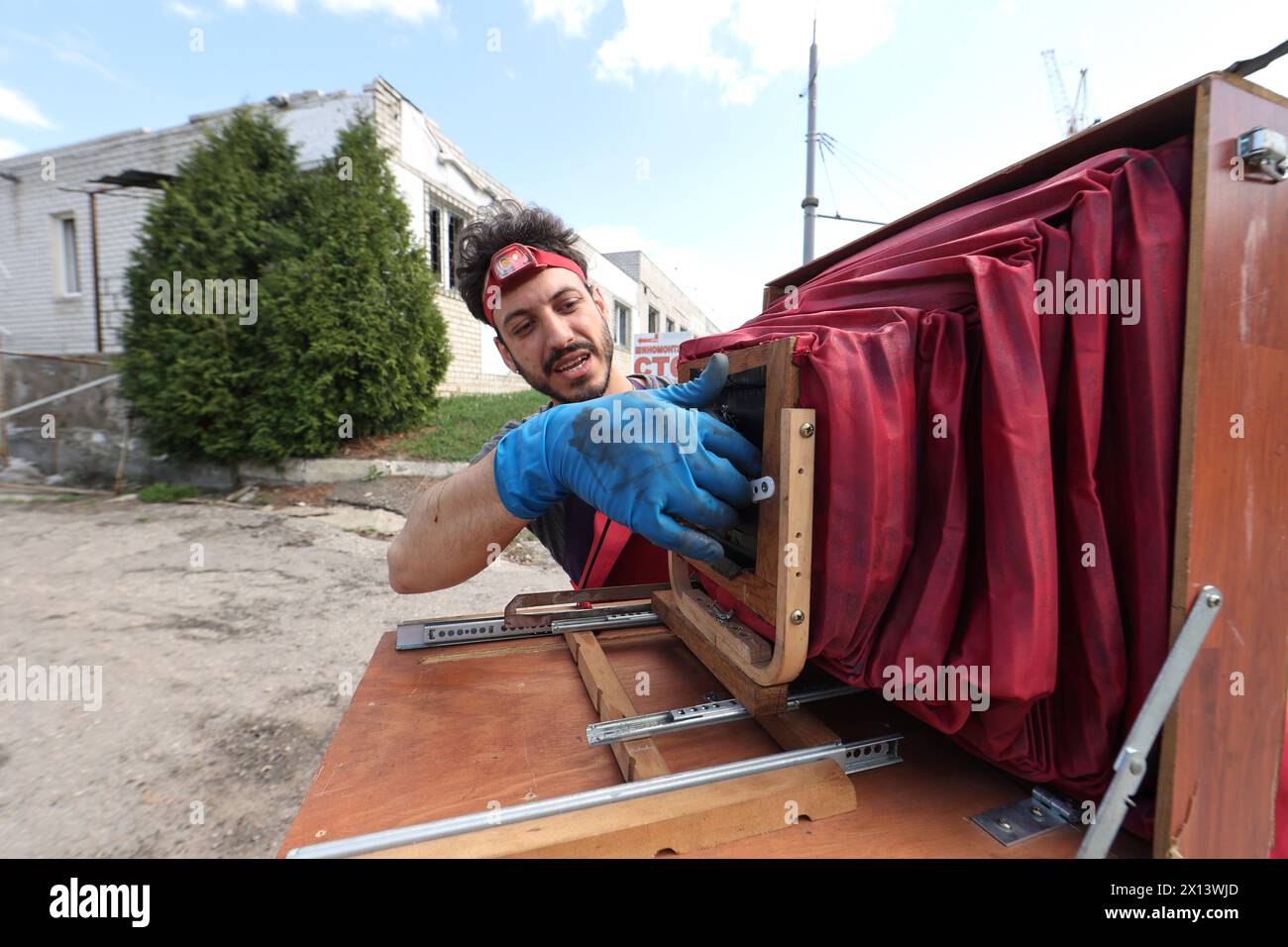 KHARKIV, UKRAINE - APRIL 13, 2024 - Italian photographer Alessandro ...