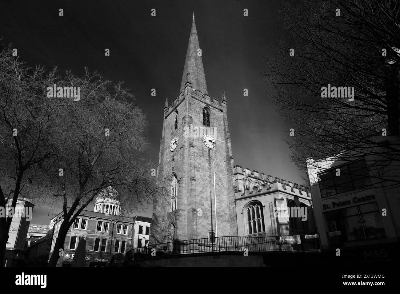 St Peter's Church, Nottingham city centre; Nottinghamshire; England; UK ...