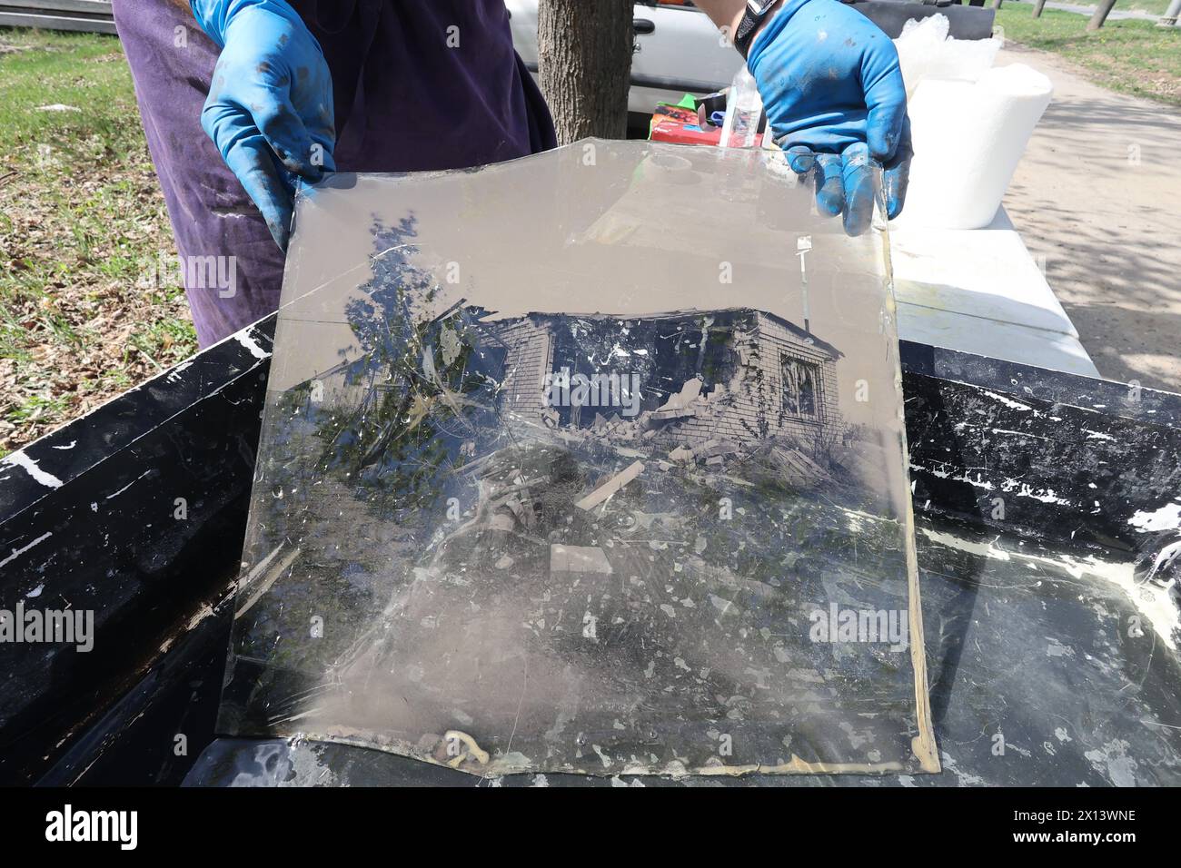 KHARKIV, UKRAINE - APRIL 13, 2024 - Italian photographer Alessandro ...