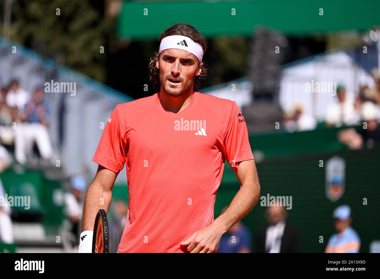 Stefanos Tsitsipas during the Rolex Monte-Carlo ATP Masters 1000 tennis on April 13, 2024 at ...