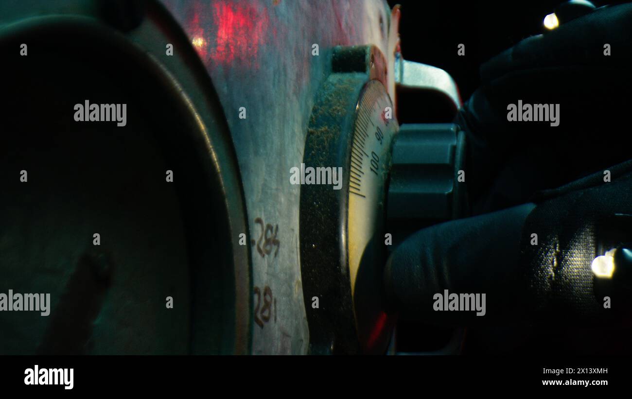 Night Robbery Inside A Bank Caveau Stock Photo - Alamy