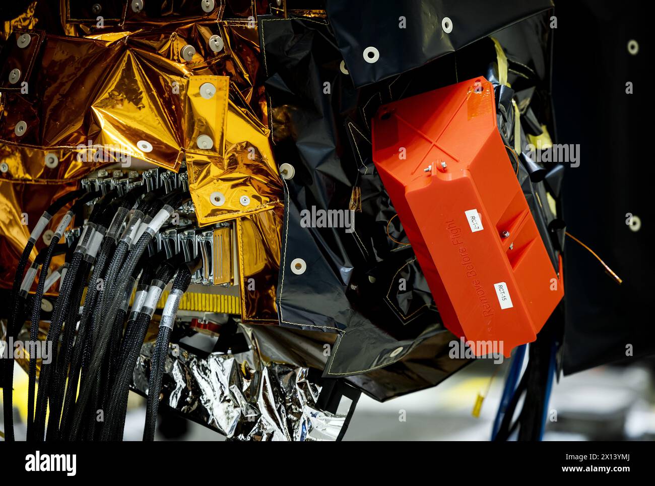 Noordwijk, Netherlands. 15th Apr, 2024. NOORDWIJK - The Hera spacecraft ...