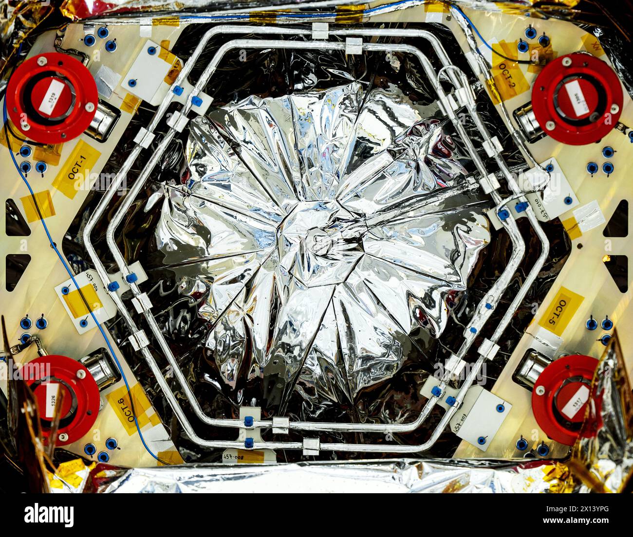 Noordwijk, Netherlands. 15th Apr, 2024. NOORDWIJK - The Hera spacecraft ...