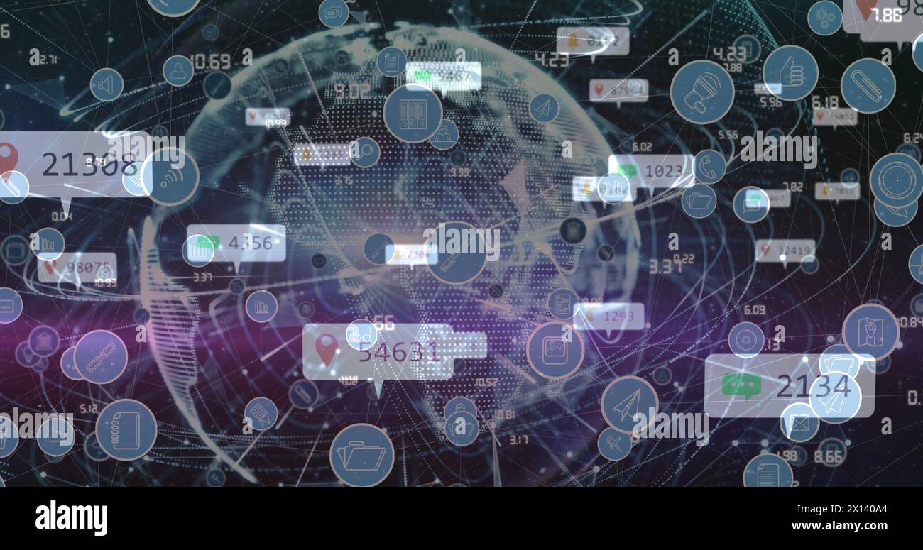 Animation social media reactions data hi-res stock photography and ...