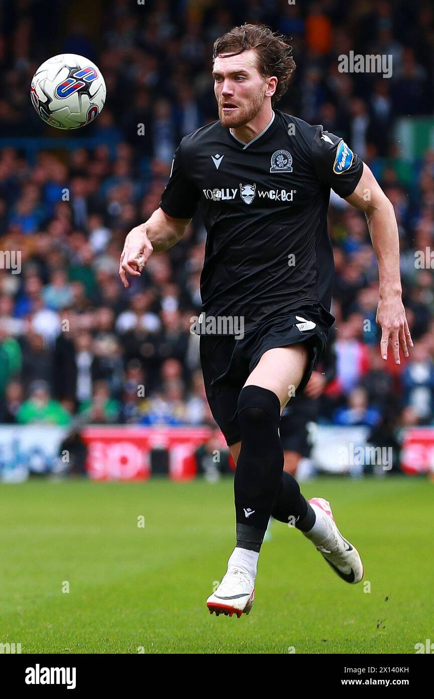 Leeds, UK. 13th Apr, 2024. Sam Gallagher of Blackburn Rovers during the ...