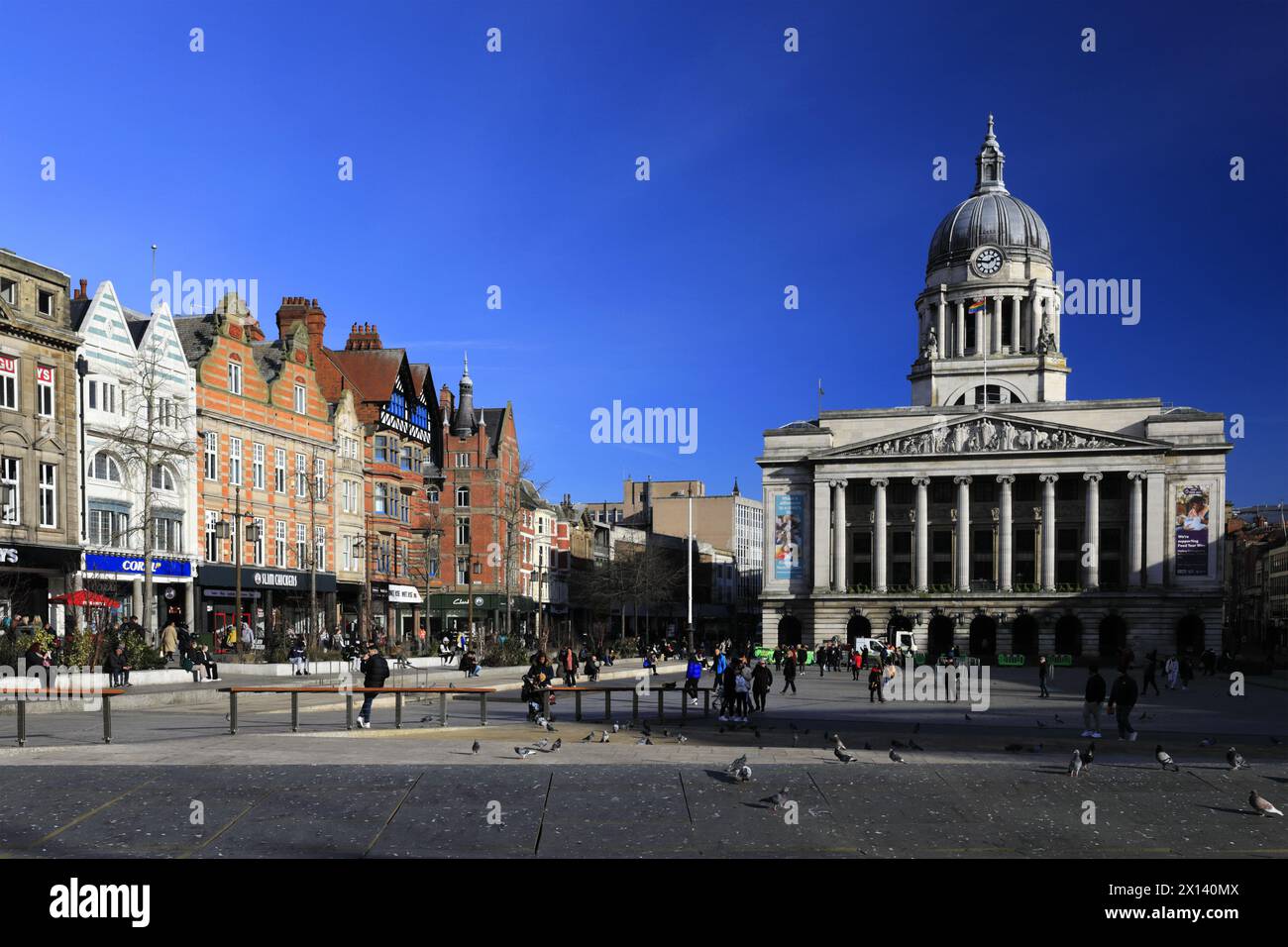 The Council House building, Old Market Square, Nottingham city centre ...