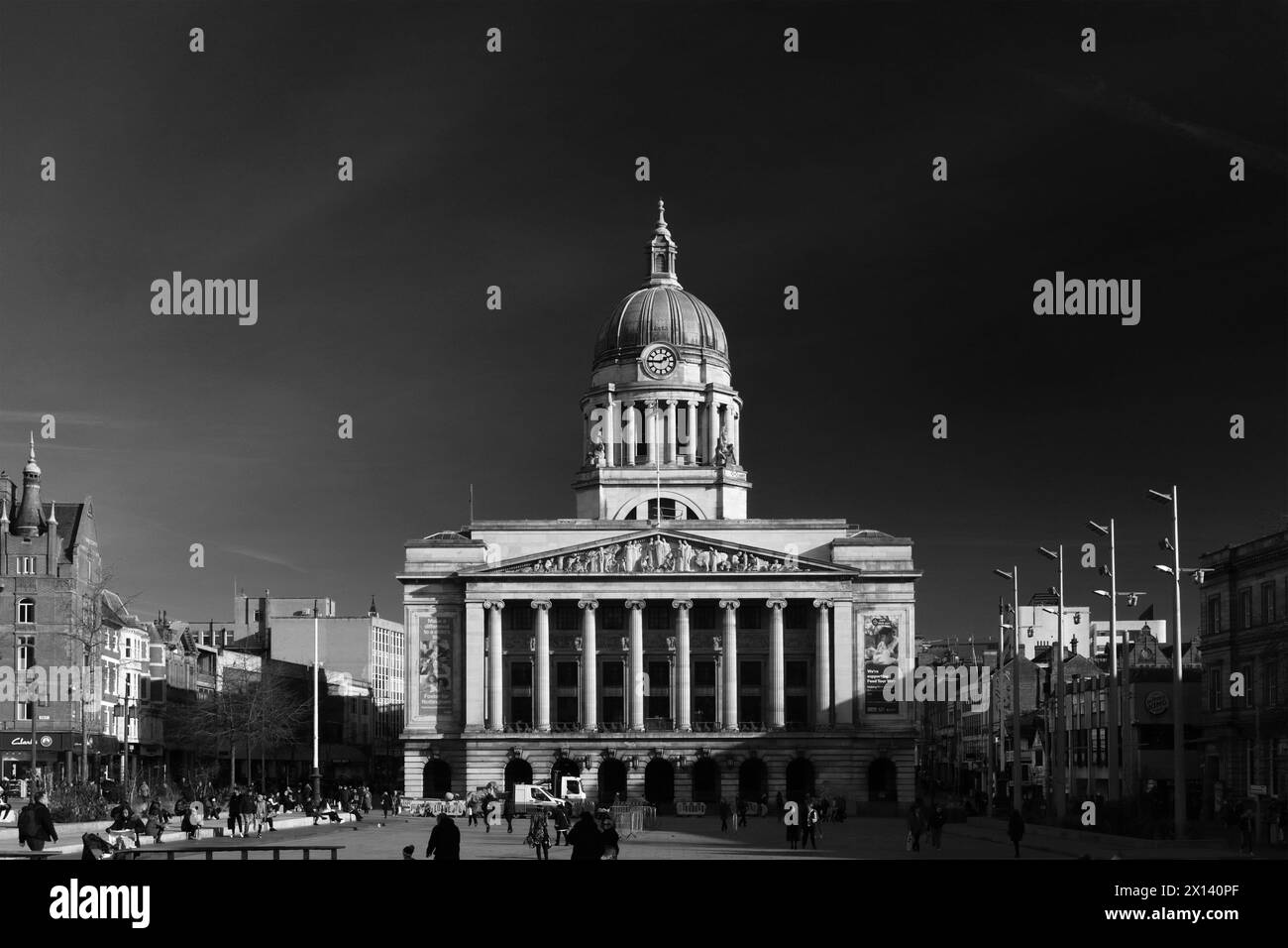 The Council House building, Old Market Square, Nottingham city centre ...