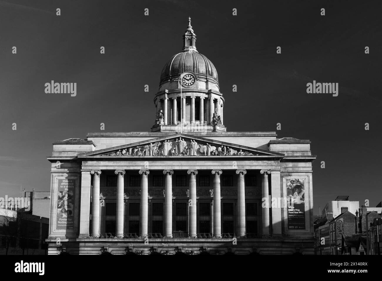 The Council House building, Old Market Square, Nottingham city centre ...