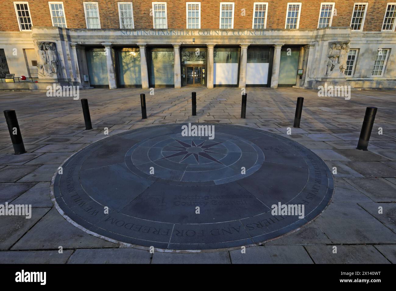 The Nottinghamshire County Hall building, Trent Bridge, Nottingham city ...