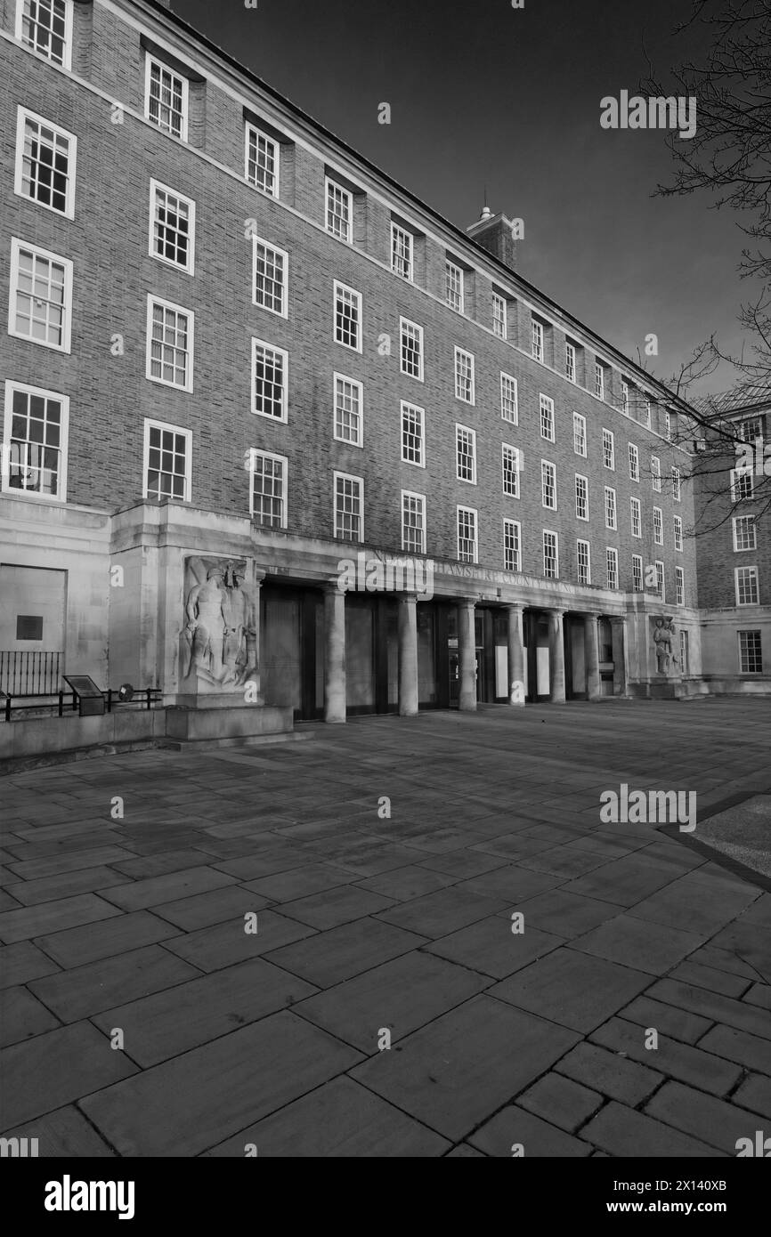 The Nottinghamshire County Hall building, Trent Bridge, Nottingham city ...