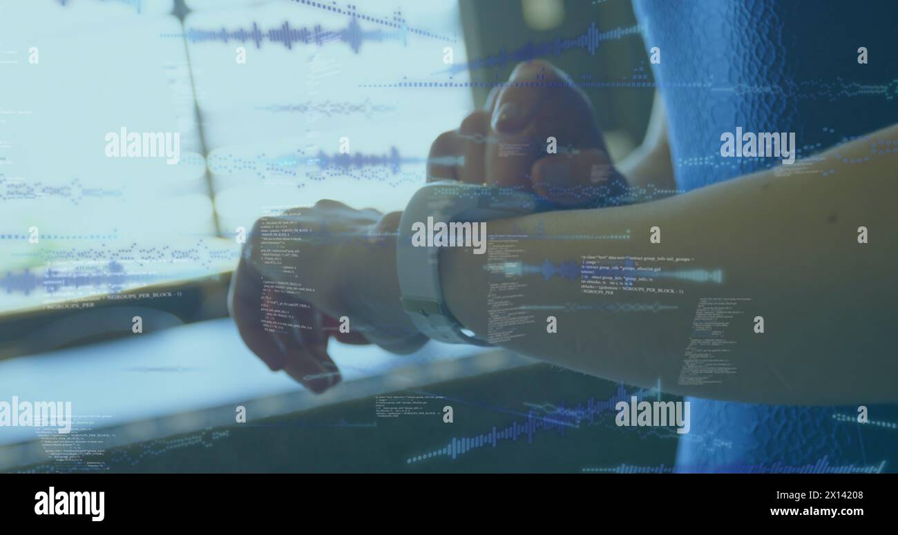 Animation data processing on screens hi-res stock photography and ...