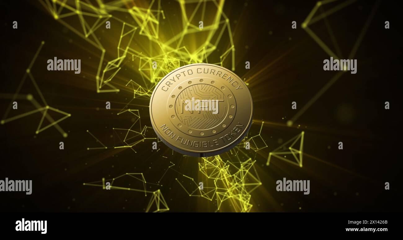 Animation coin nft data processing hi-res stock photography and images ...