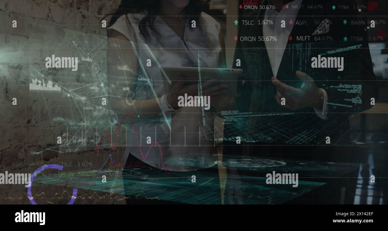 Animation financial graphs data in hi-res stock photography and images ...