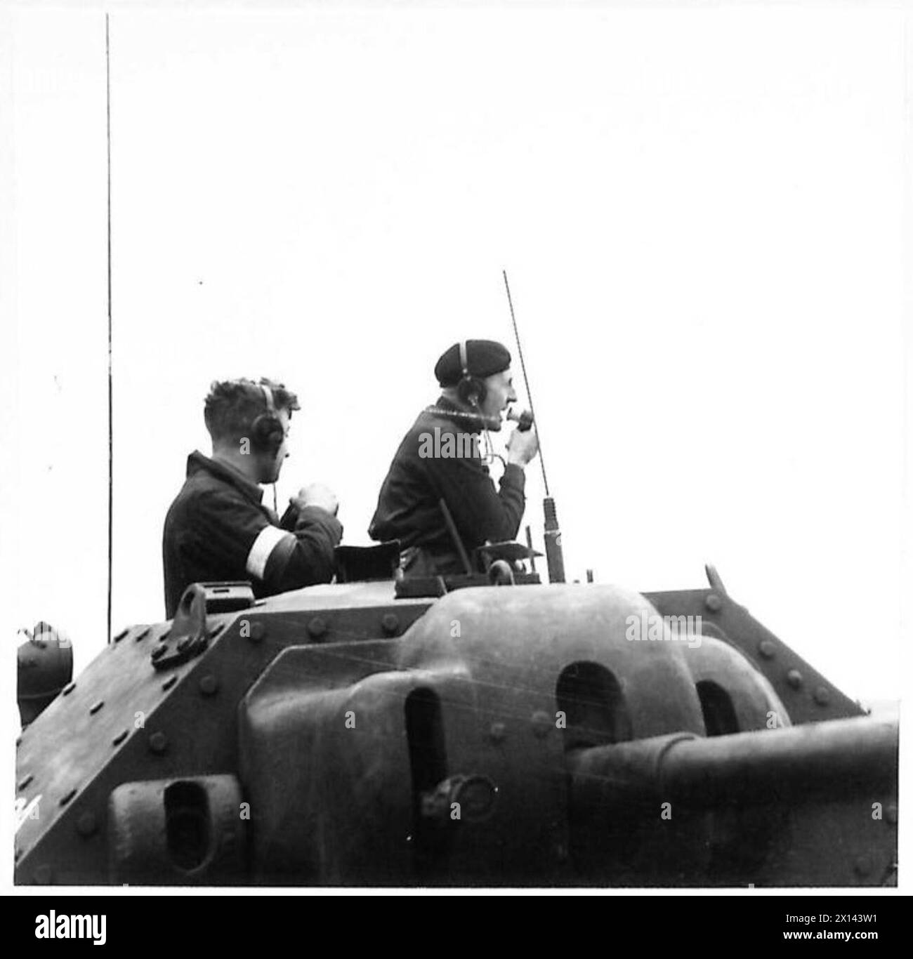 Major General B.G. Horrocks commands an Armoured Division, directing ...