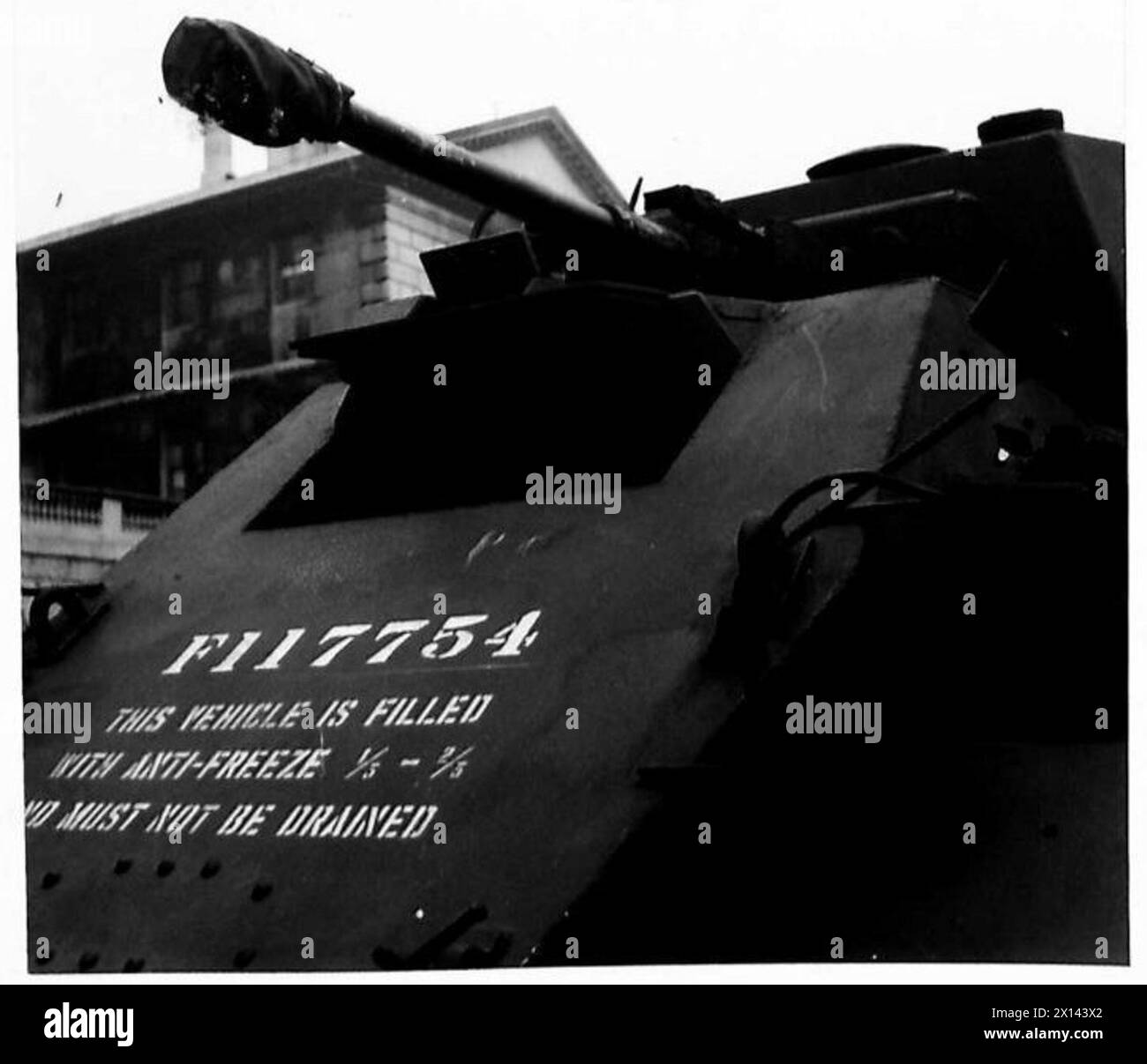 A Humber armoured car Mk. IV is photographed on Horse Guards Parade by ...