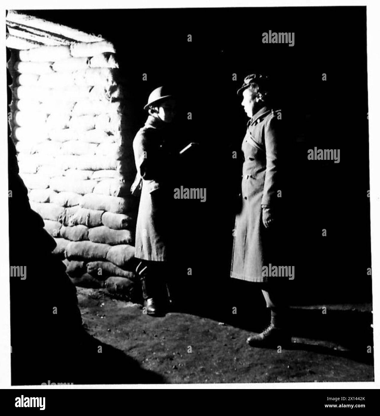 THE ACK-ACK GIRLS - The sentry challenges an ATS for her identity card ...