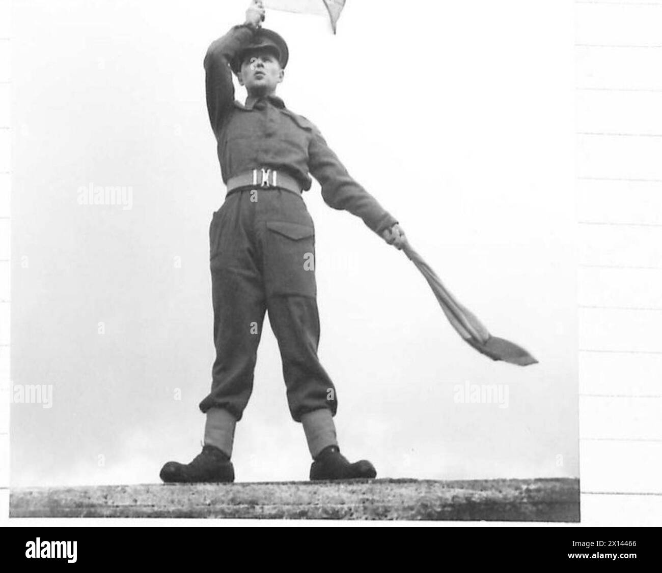 WATERBORNE TRAINING CENTRE [R.A.S.C.] - A flag signalling class ...