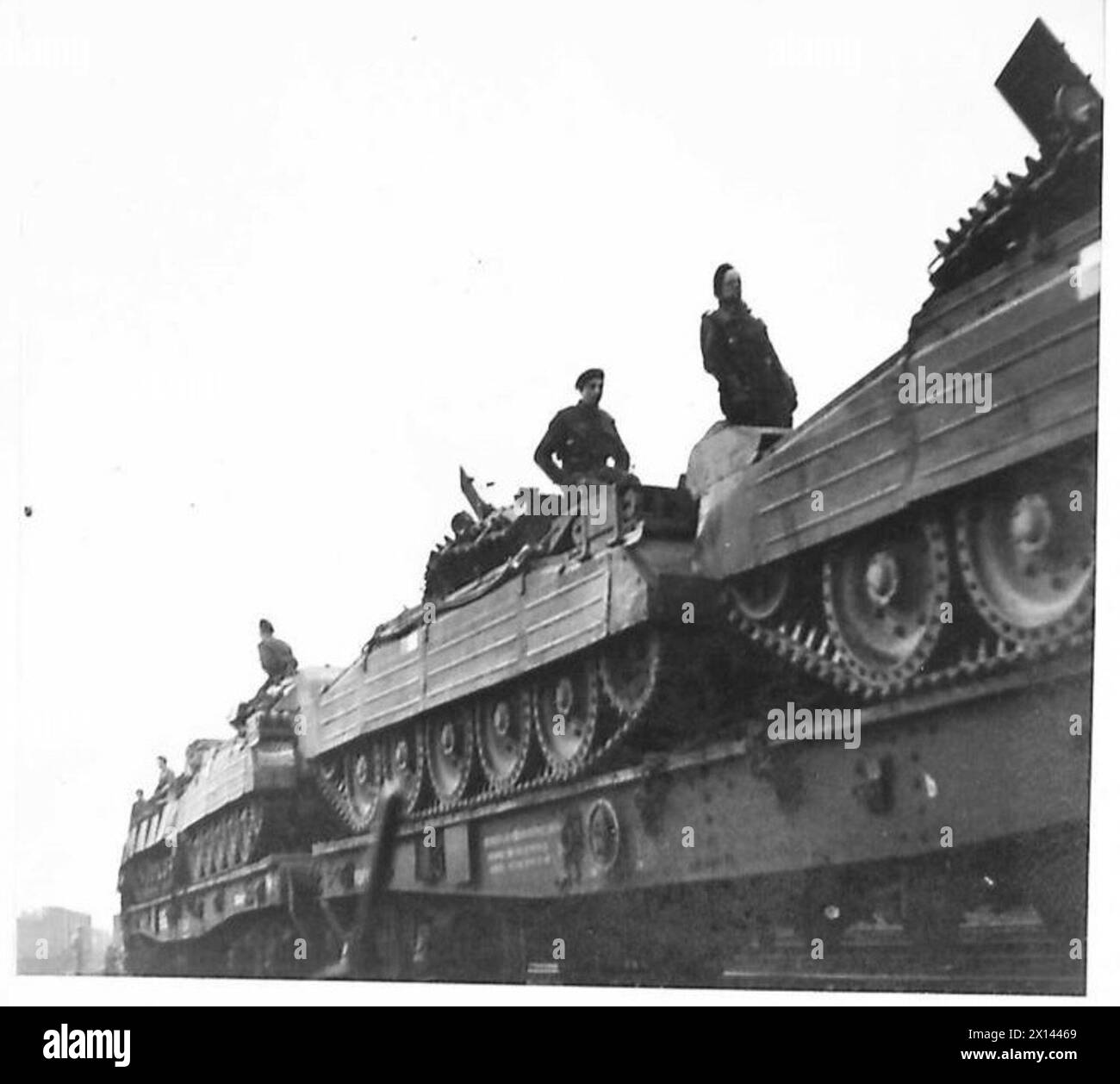 Tanks arriving by rail are shunted into sidings for unloading as part ...