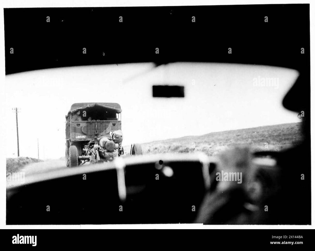 IN BONNIE SCOTLAND - A picture from a novel viewpoint - a 6" Howitzer ...