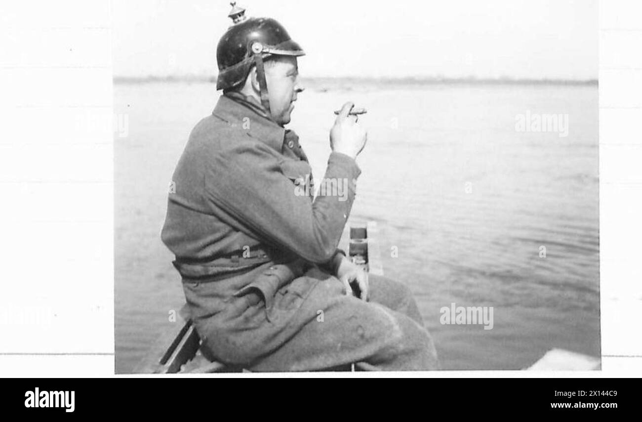 HIS WATCH ON THE RHINE - A British soldier - Driver Wastell of Finchley ...